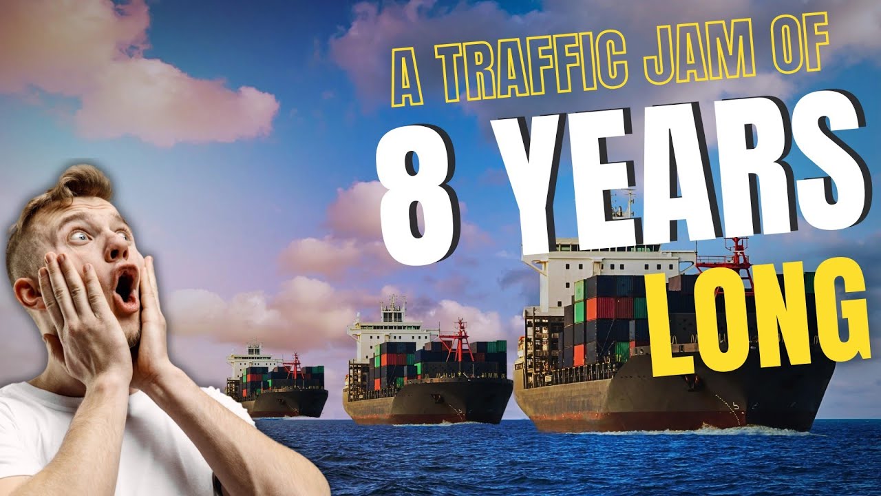 World's longest traffic Jam of 8 Years long. I.e. Suez Canal traffic ...