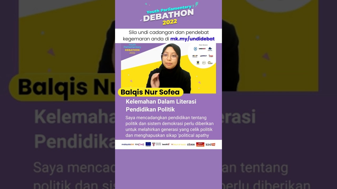 YPD2022 S2: Mengapa Belia Tidak Mengundi? - Cadangan Balqis Nur Sofea ...