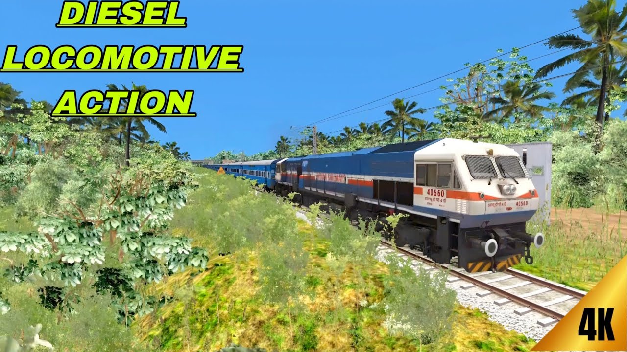 diesel locomotive action high speed Train simulator classic Realistic ...