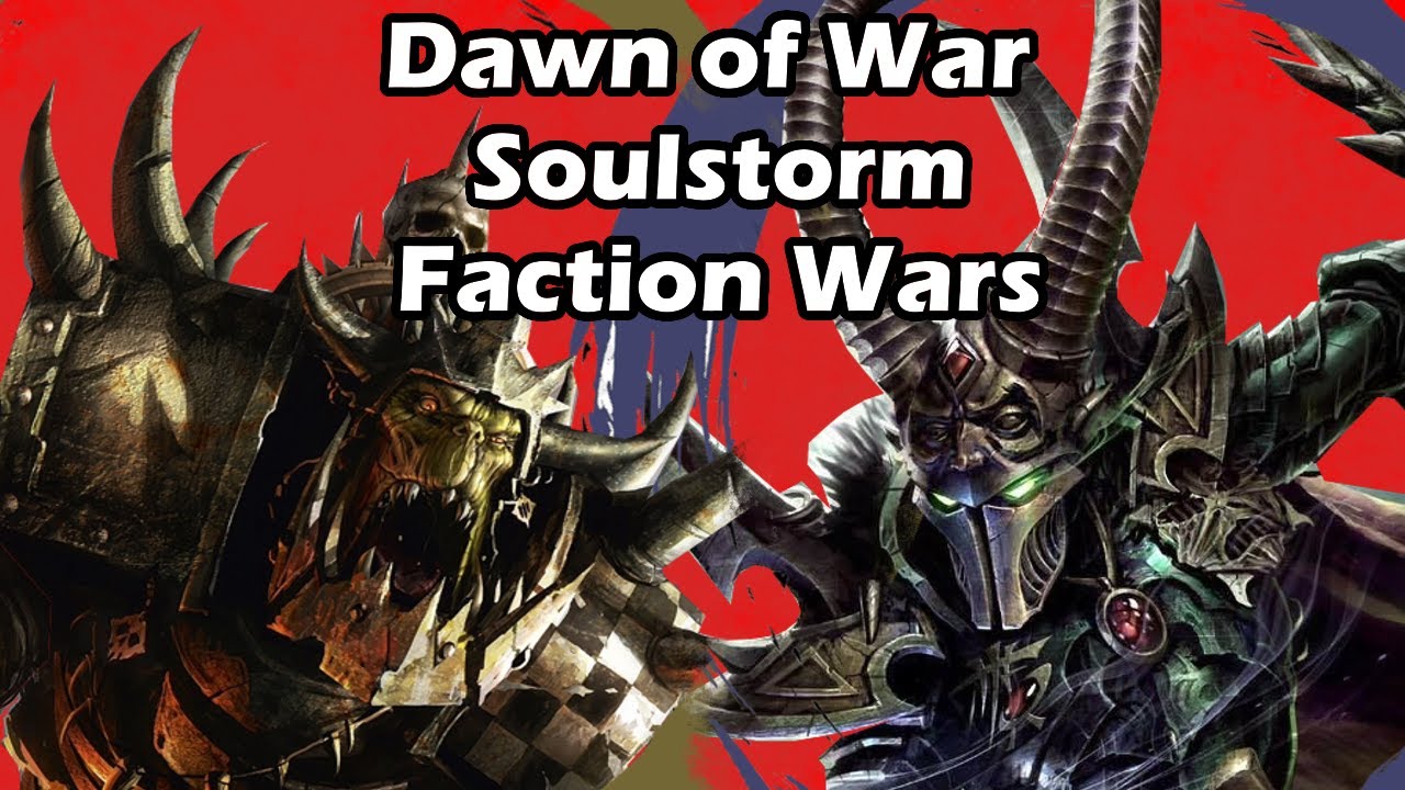 Dawn of War Soulstorm: Faction Wars 4 vs 4 Orks vs Dark Eldar - YouTube