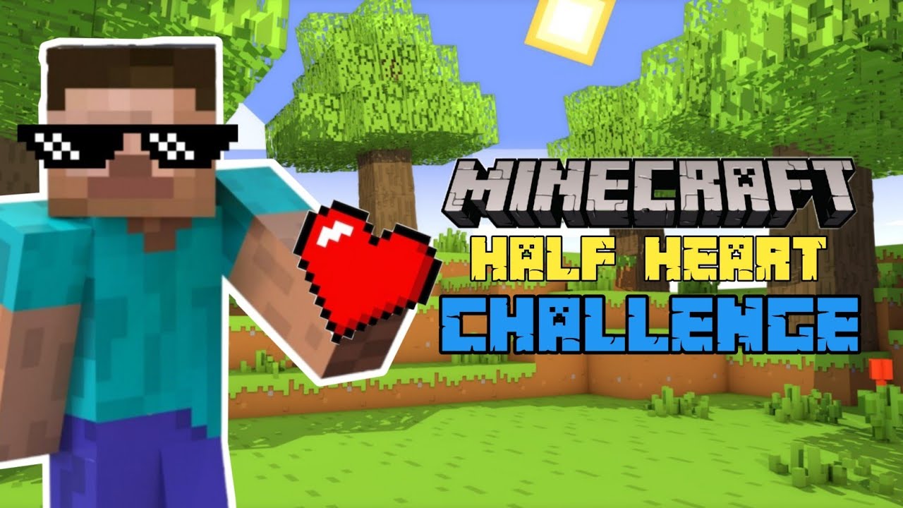 Minecraft Half Heart Challenge | Minecraft - YouTube
