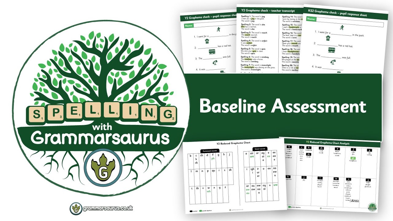 Spelling with Grammarsaurus - Baseline Assessment - YouTube