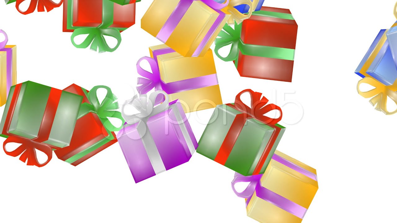 Gifts Falling From The Sky. Stock Footage - YouTube