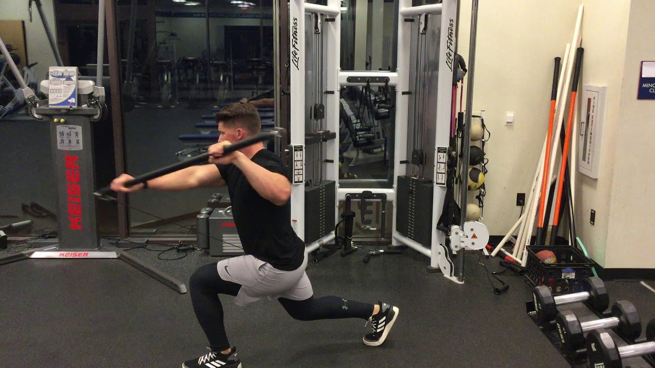 Split Stance Cable Lift - YouTube