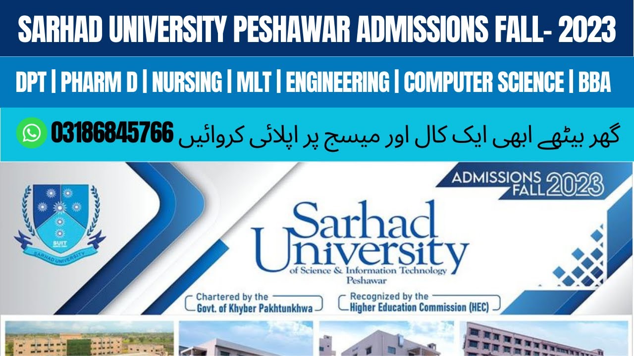 Sarhad University of Science and Information Technology Admissions Fall ...