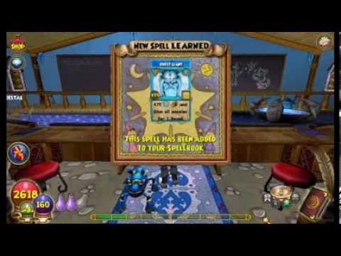 W101 Wizard101 Frost Giant Level 48 Ice Pet Colossus Spell Quest - YouTube
