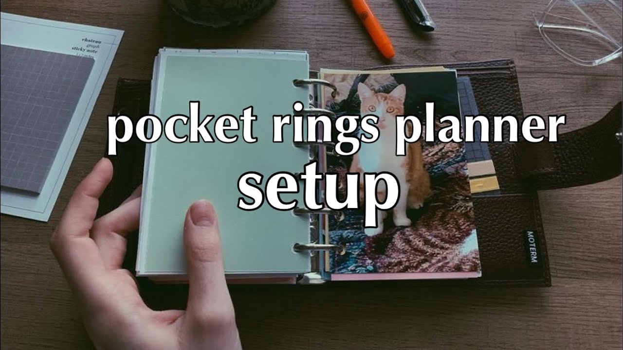 Moterm Pocket Planner Setup | Updated Planner Flip Through🖤 - YouTube