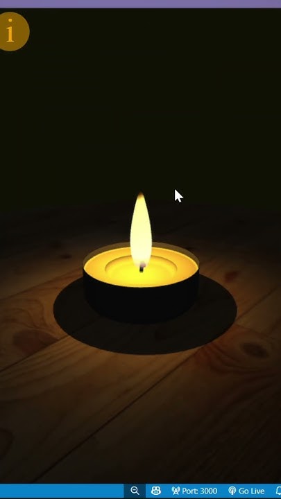 Can You Really Create a Stunning Lonely Candle Effect Using ONLY HTML CSS - YouTube