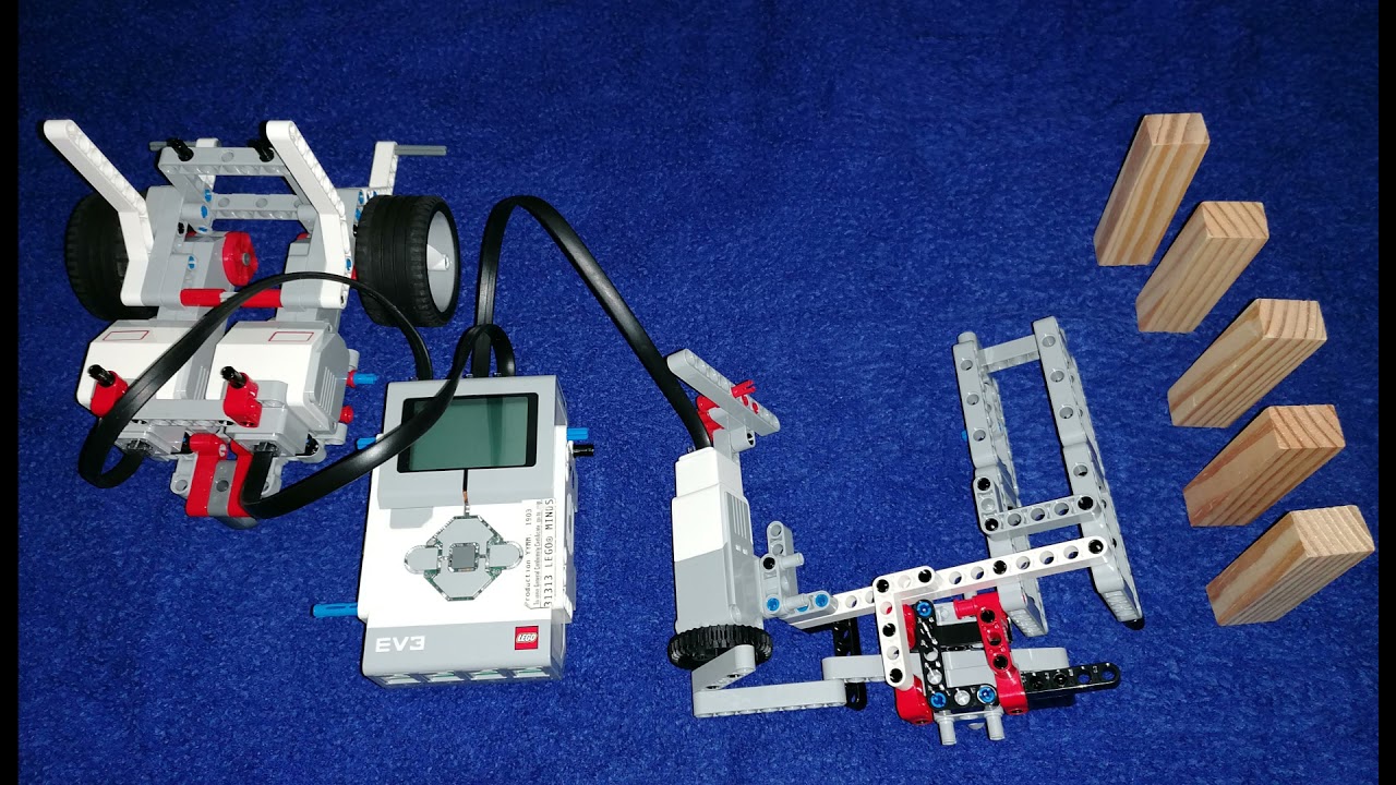 EV3 Domino stacking robot - YouTube