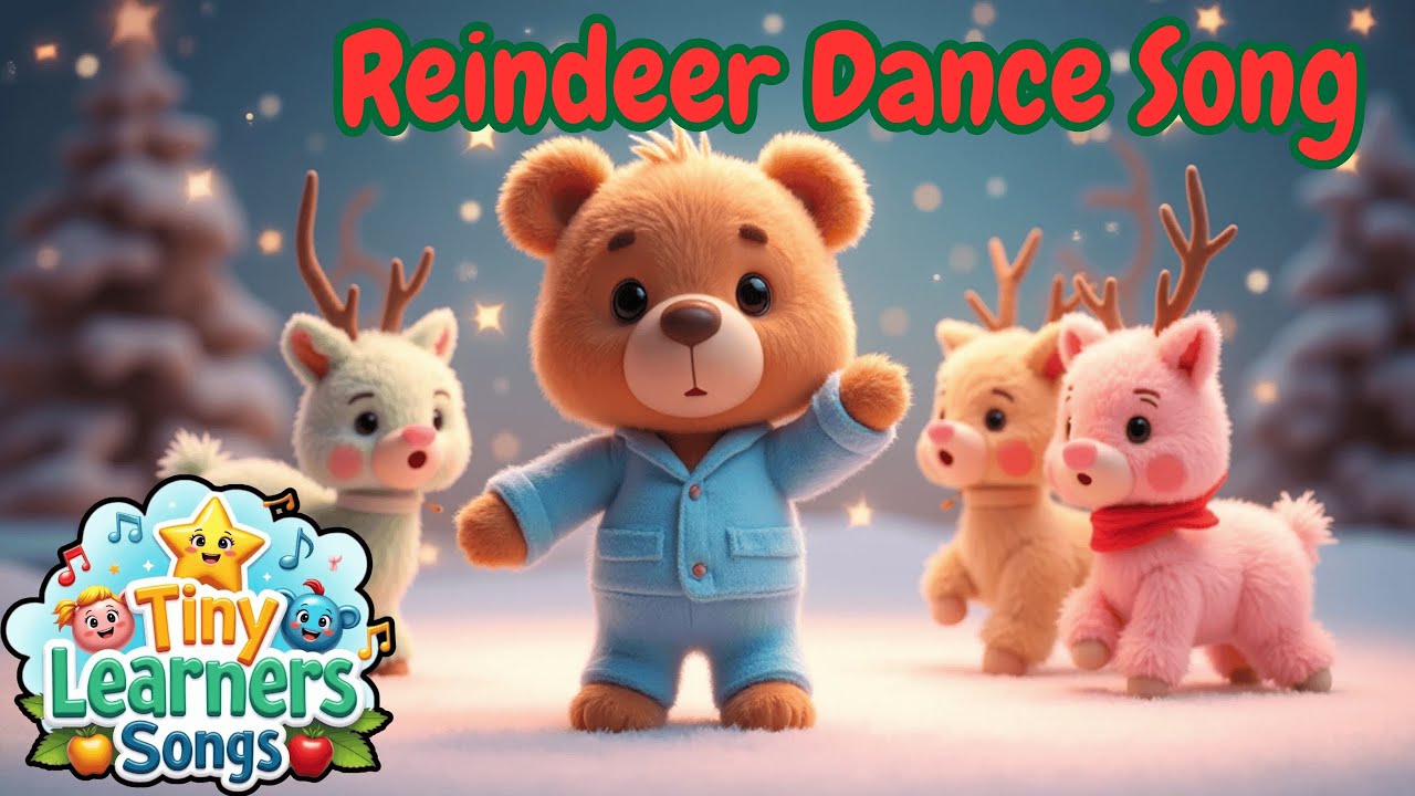 Reindeer Dance Song 🦌🎄 | Christmas Dance Song for Kids | Tiny Learners ...