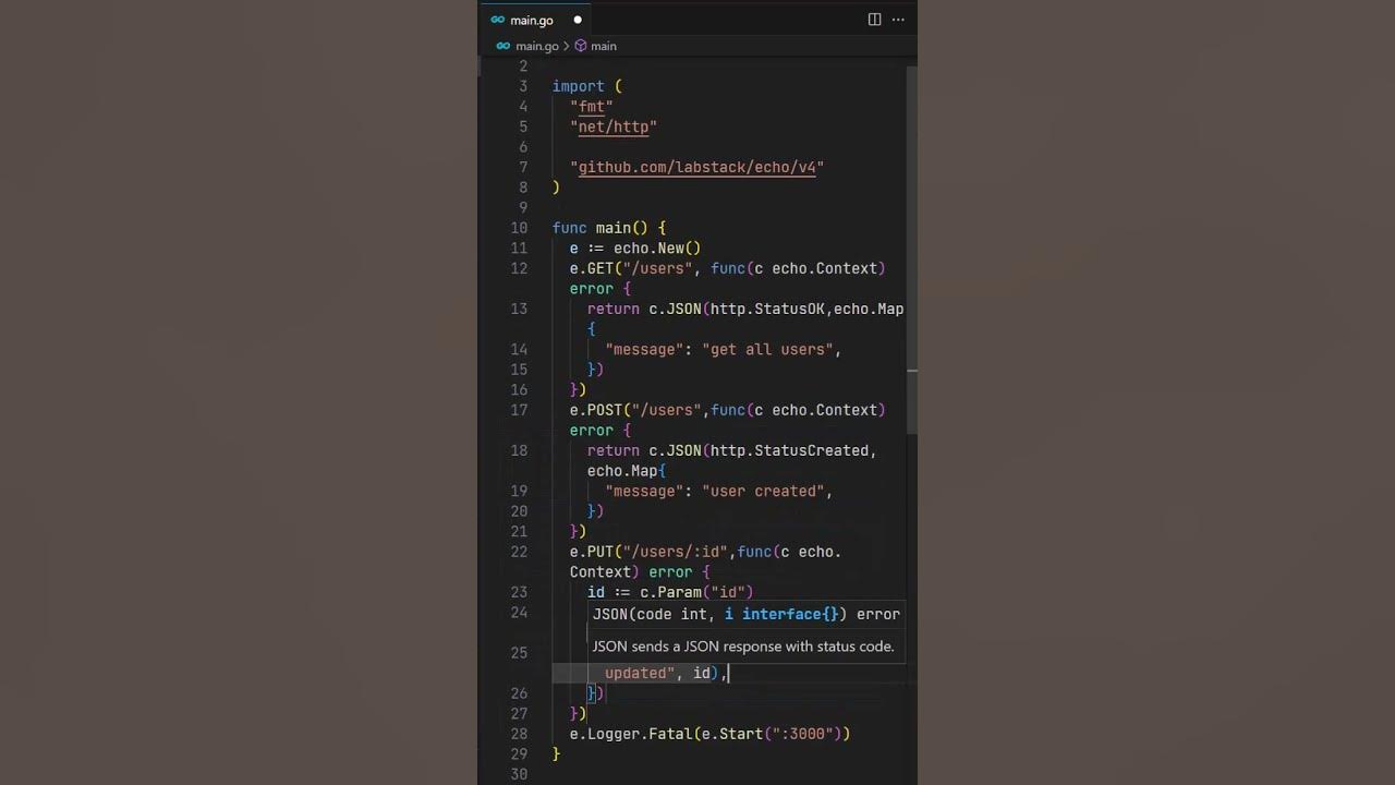 Golang Tutorial Build Rest Api With Echo Golang Tutorial Restapi Youtube