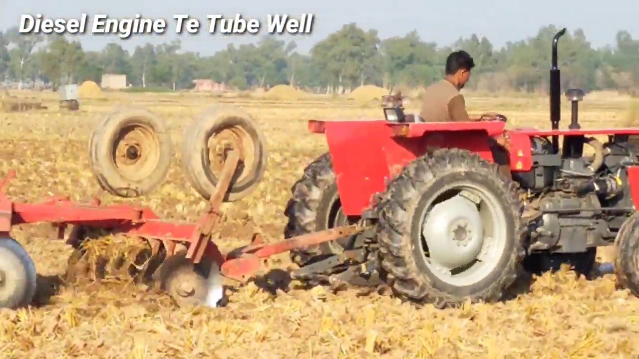 Massey Ferguson tractor 240 working in field | Agriculture machinery in ...