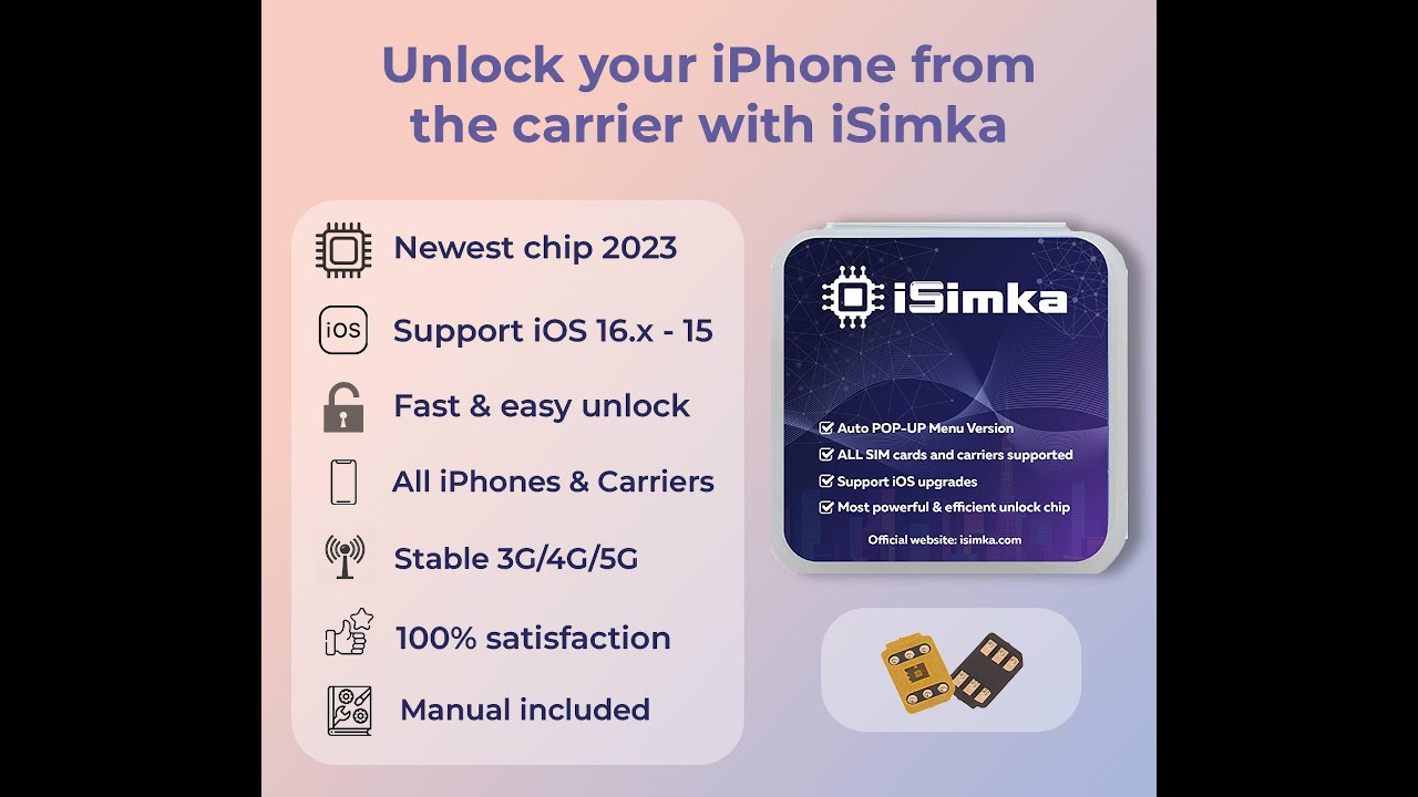 How to unlock iPhone carrier. iSimka Unlock chip MKSD Heicard Turbo Sim ...