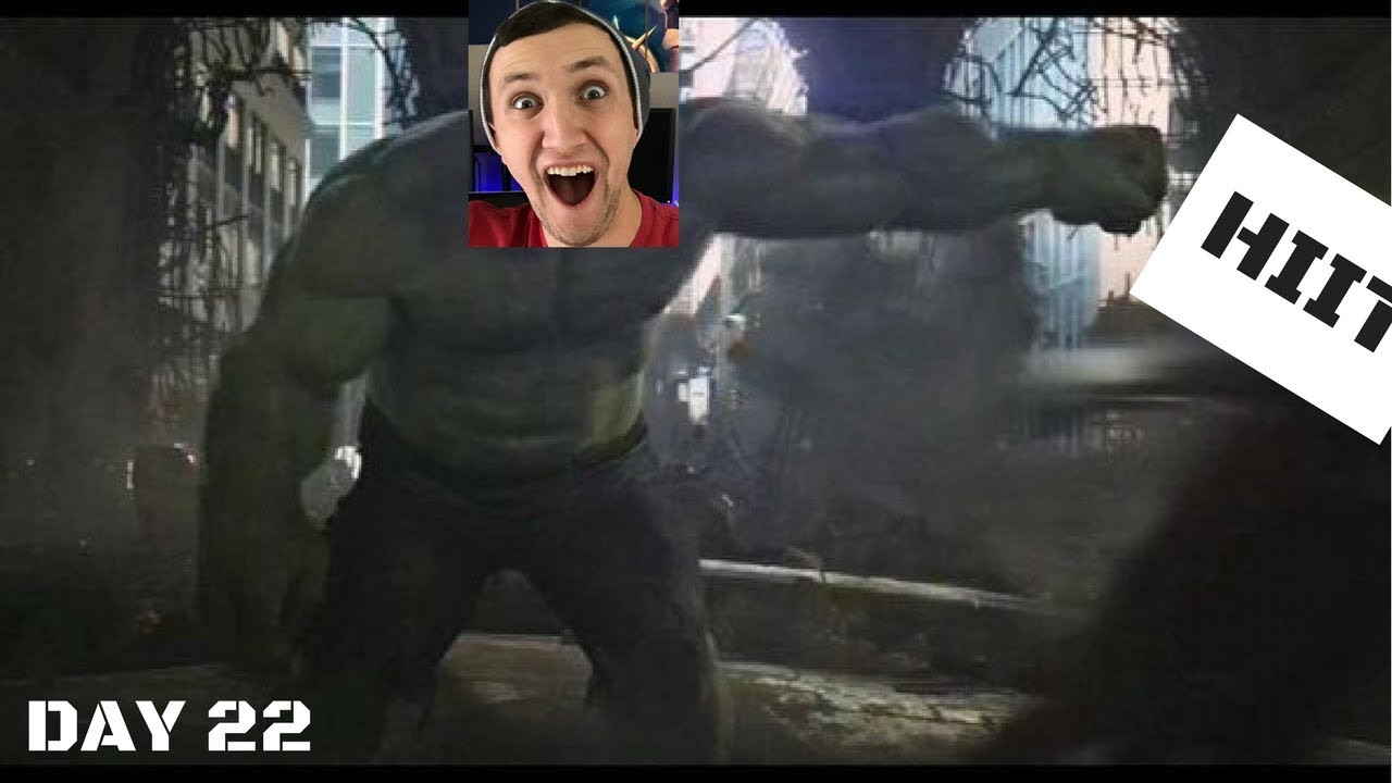 HULK SMASH THIS HIIT WORKOUT | Day 22 of 30 of Superhero Workouts - YouTube