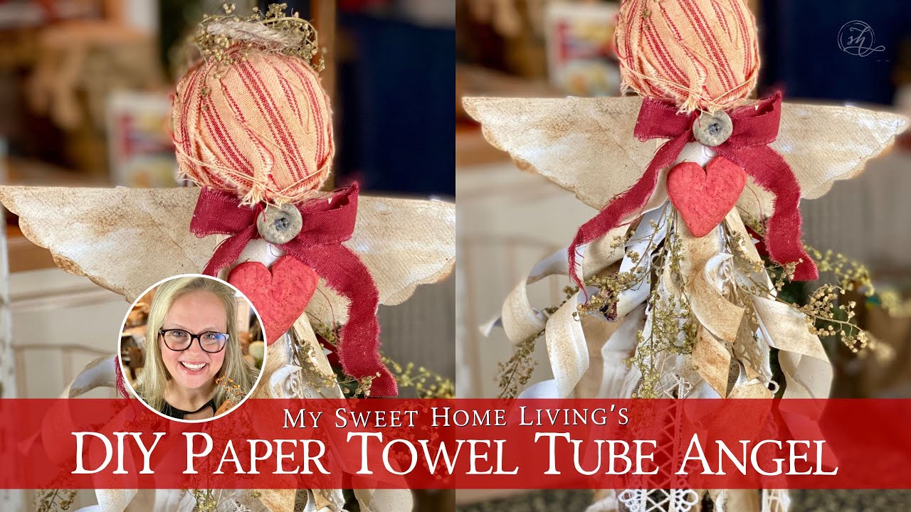 Paper Towel Tube Angel DIY Craft - YouTube
