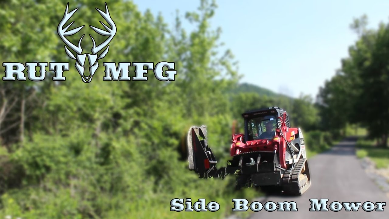 Rut MFG - Side Boom Mower | Transform Your Skid Steer into a Mowing ...