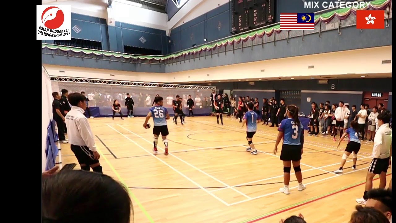Asian Dodgeball Championships 2019 court 2 - YouTube