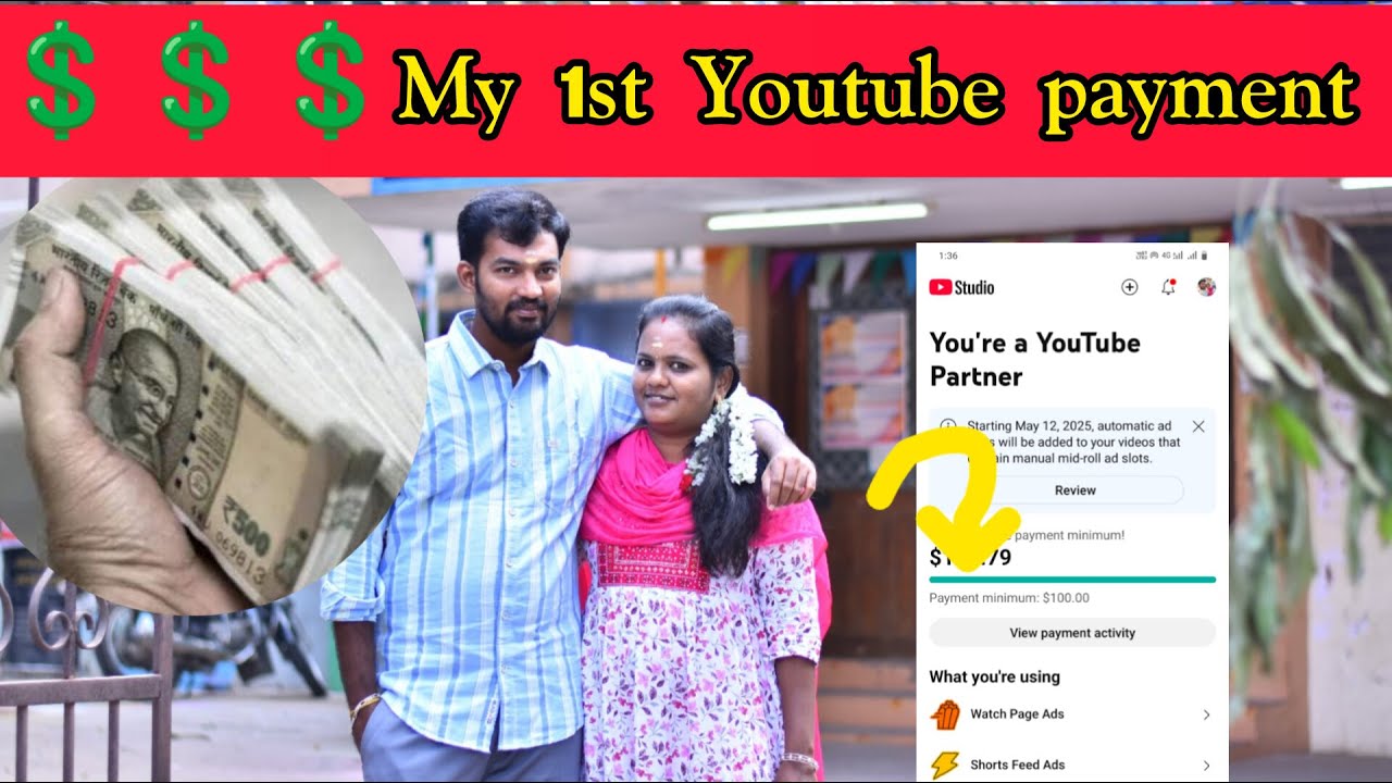 💲My YouTube Income & Journey | First Payment from YouTube | YouTube ...