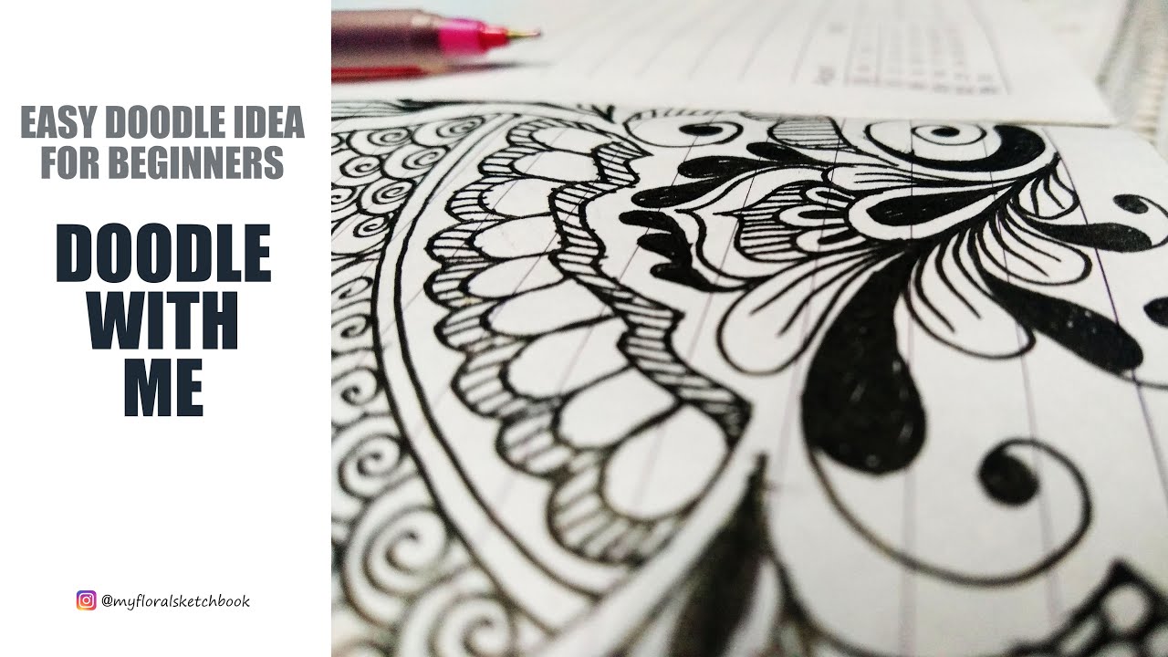 Doodle with me | Easy Doodle Idea for beginners - YouTube