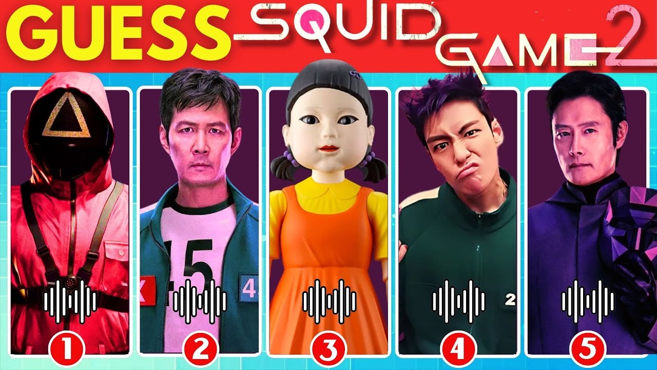 Guess Squid Game 2 Characters by Their Voice & Song ~ Squid Game Season ...