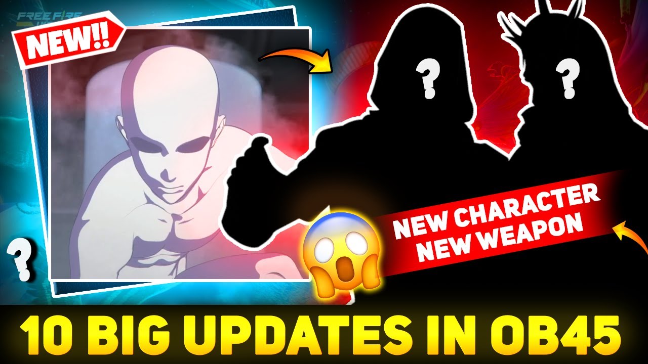 Top 10 OB45 New Updates | NEW WEAPON | 🧛🏼‍♀️ NEW CHARACTER | 💥 NEW ...