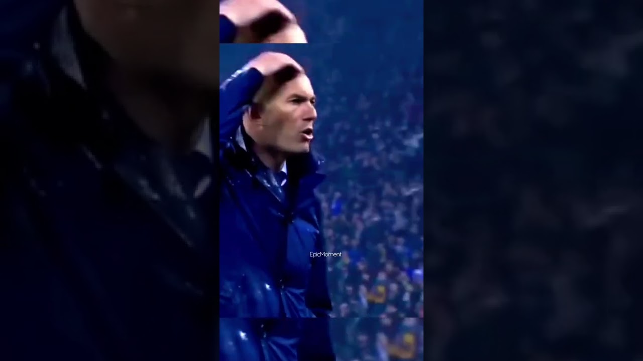 🔥Zinedine Zidane crazy reaction to Gareth Bale and Ronaldo bicycle kick ...