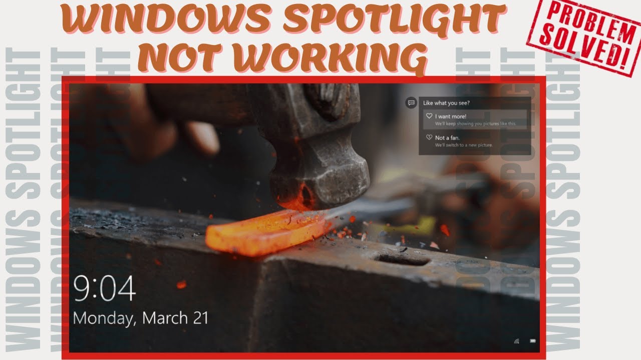 Windows spotlight not working in windows 10 - YouTube