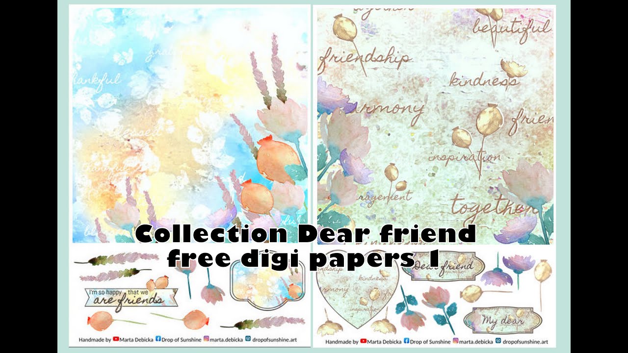 Dear friend - free paper no 1 - YouTube