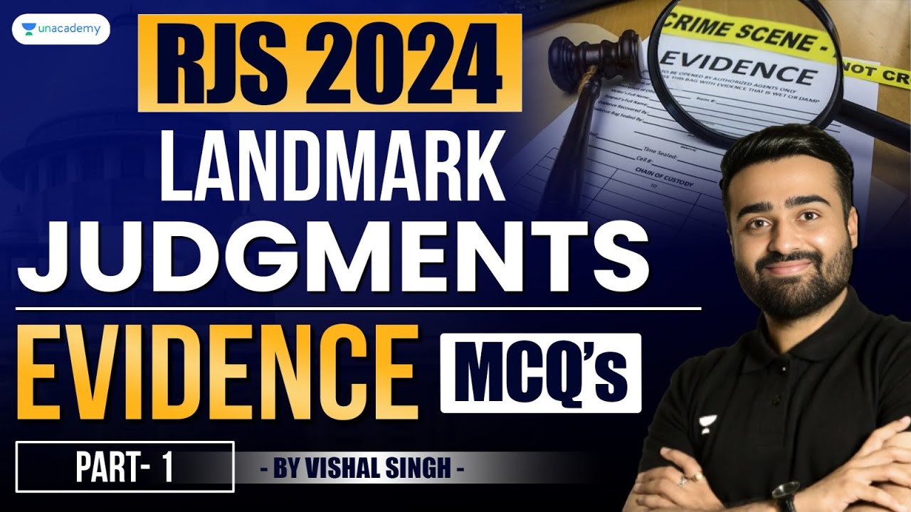 RJS 2024: Landmark Judgments MCQs in Evidence Act | Vishal Singh - YouTube