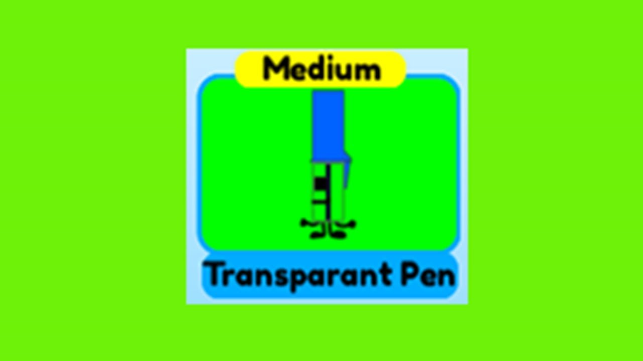 Find the pens Roblox tutorial: Transparant Pen - YouTube