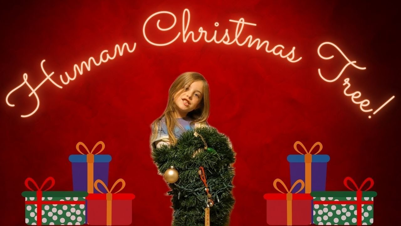 Human Christmas Tree! - YouTube