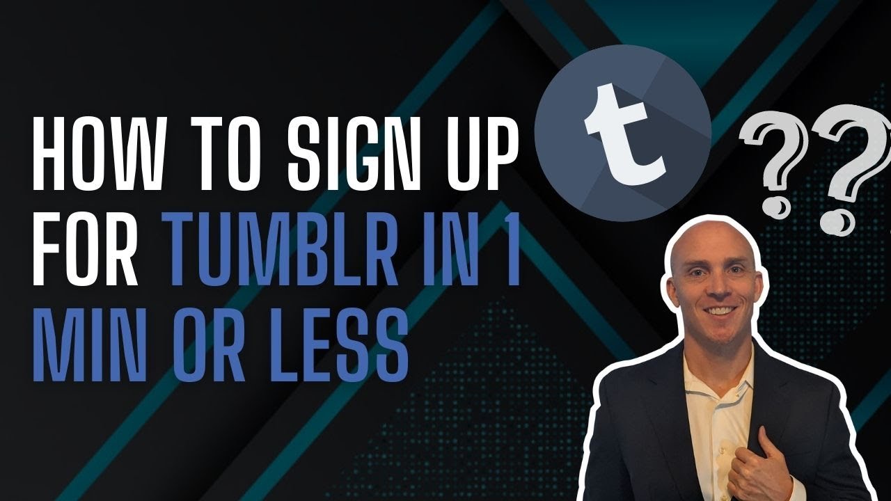 How to sign up for Tumblr in 1 min or less - YouTube