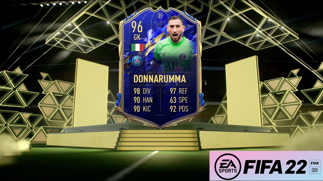 FIFA 22 TOTY DONNARUMMA REVIEW | 96 TEAM OF THE YEAR DONNARUMMA PLAYER ...