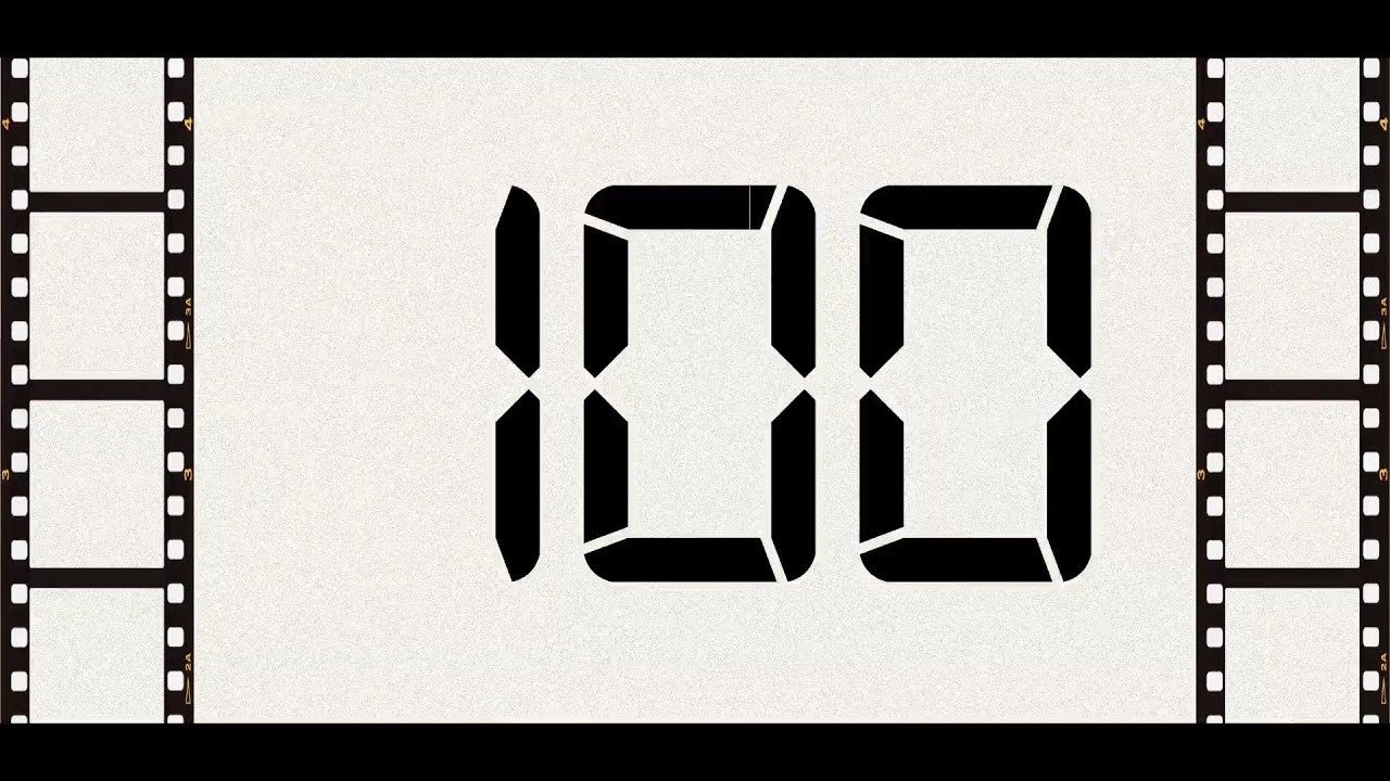 Countdown from 100 to 0 (Retro) - YouTube