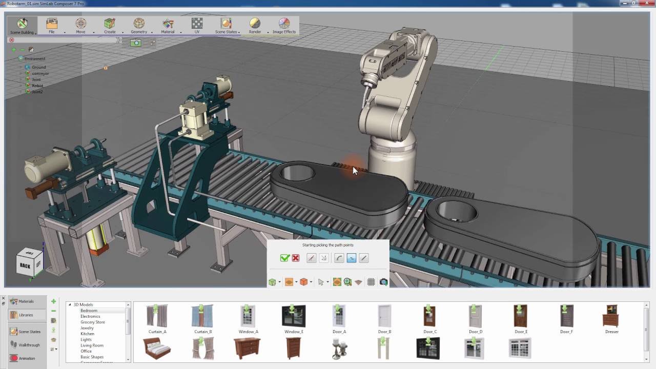 Simlab Composer Tutorial For Simulating Industrial Robots Youtube