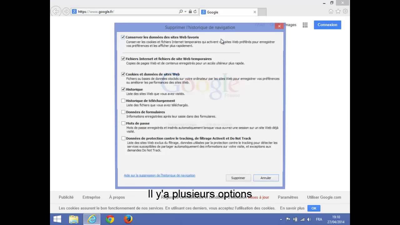 Supprimer l'historique de navigation sur Internet Explorer - YouTube