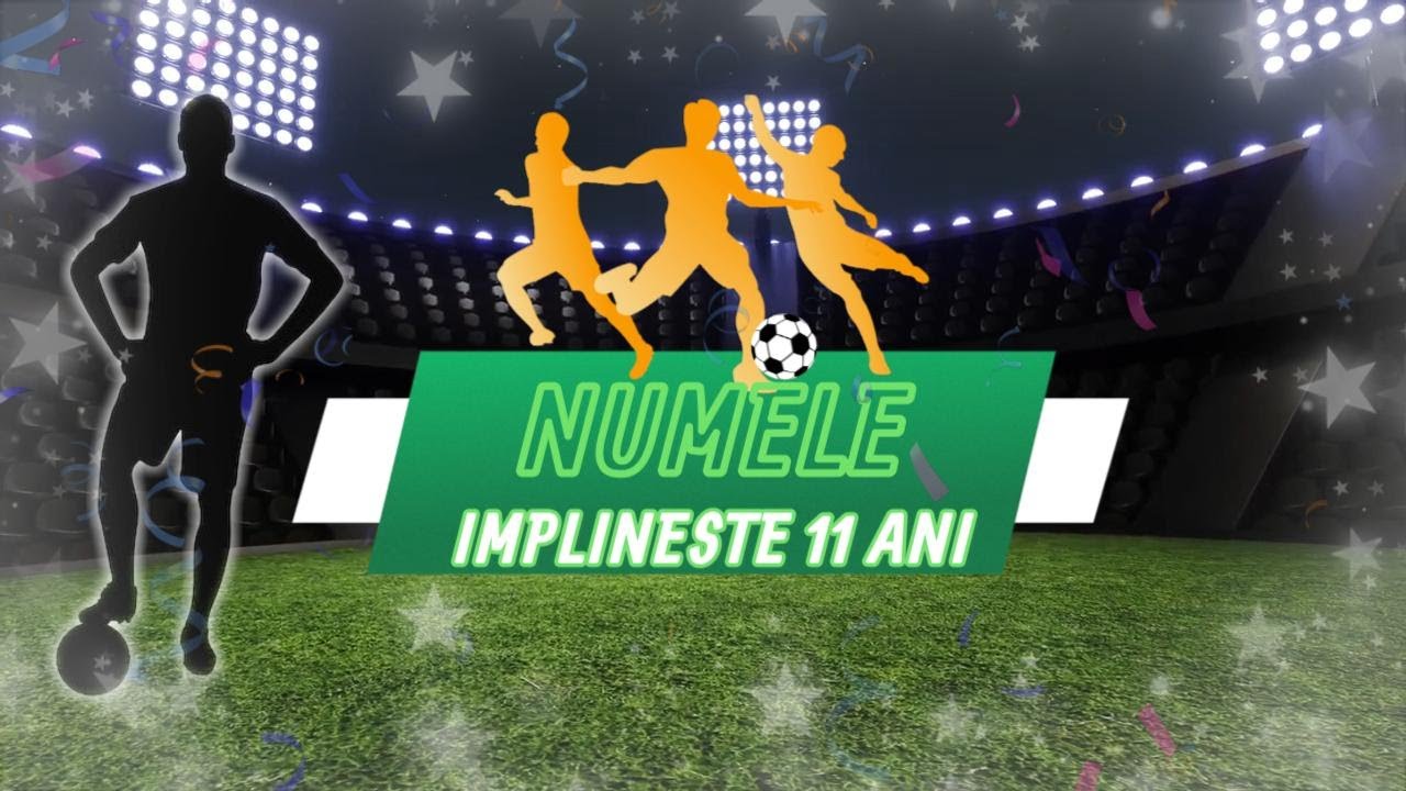 Invitatie video personalizata cu tematica Fotbal cod FB06 - YouTube