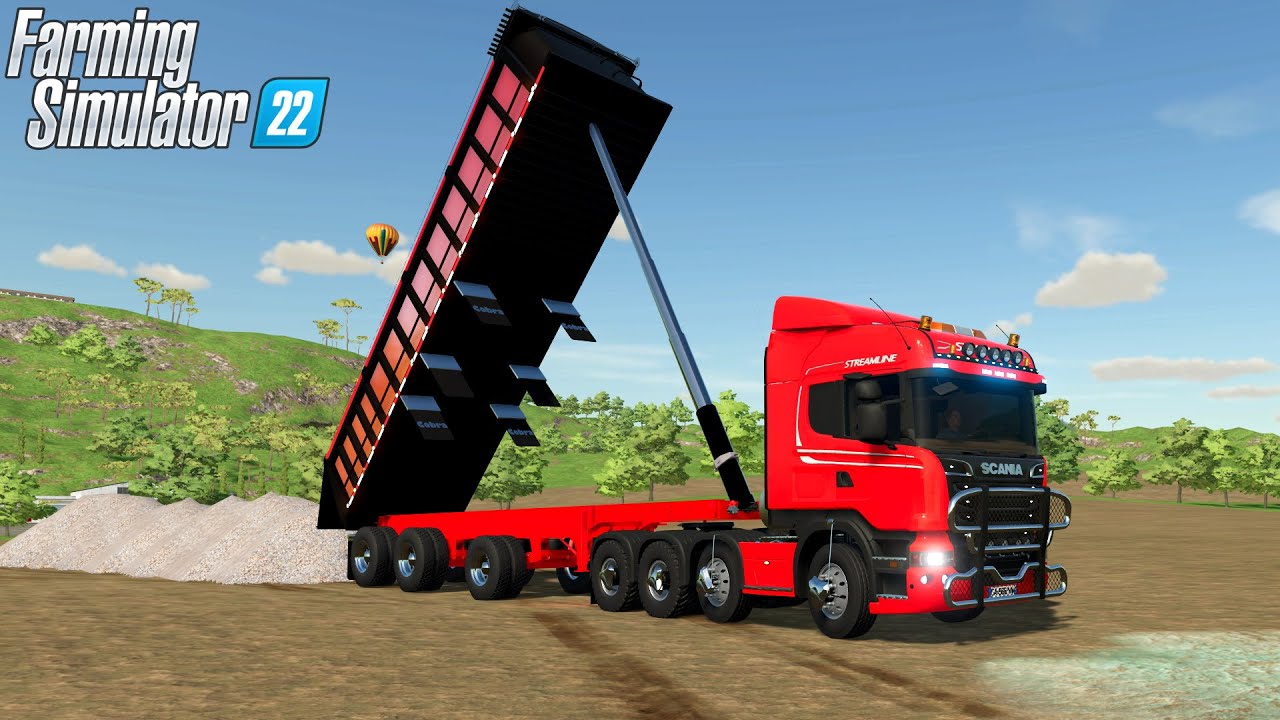 Farming Simulator 22 - SCANIA STREAMLINE Truck With Tipper Semitrailer ...