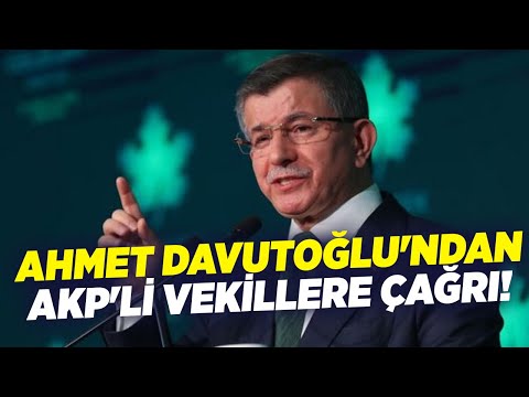 Ahmet Davutoğlu'ndan AKP'li Vekillere Çağrı! | KRT Haber