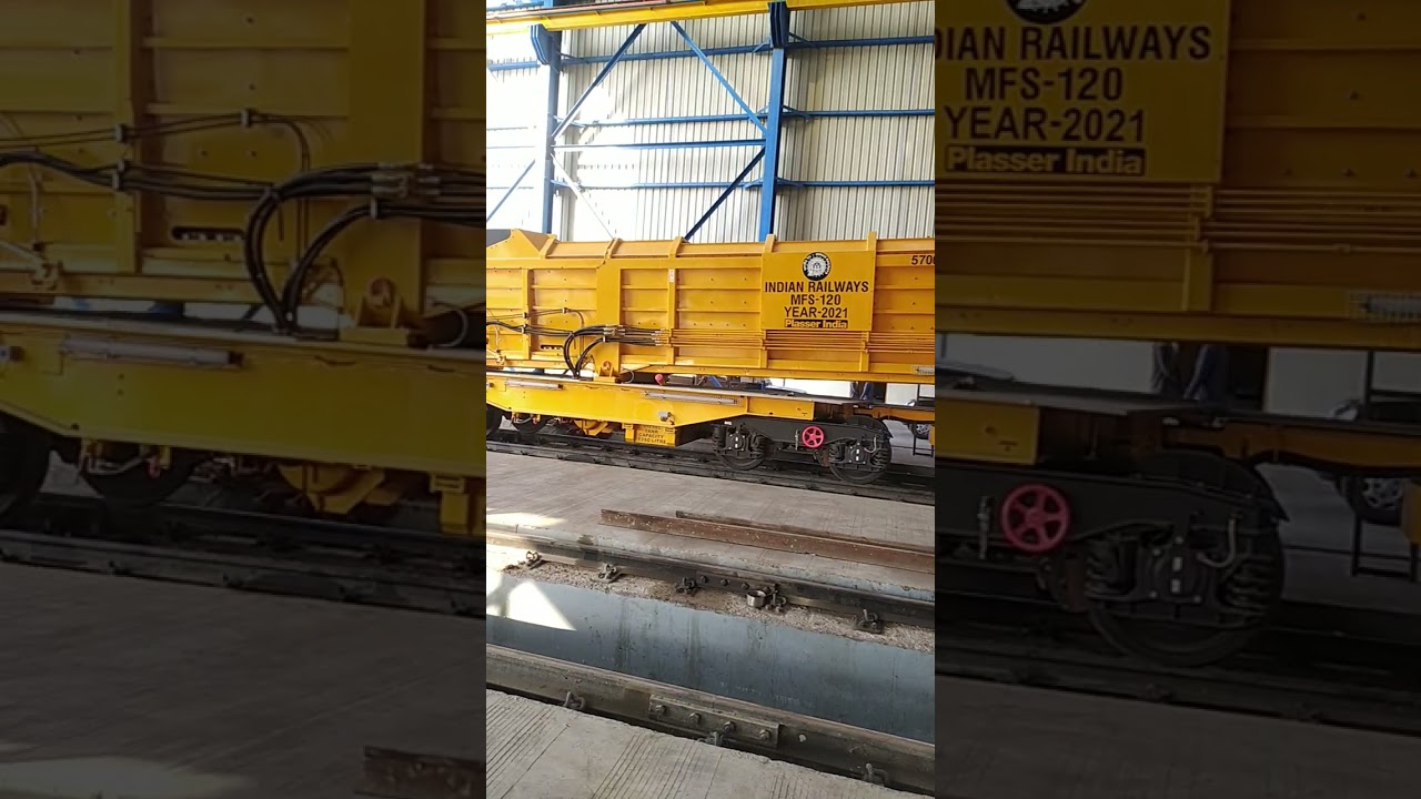 MFS-120 machine/ track machine /indian railway/plasser india - YouTube