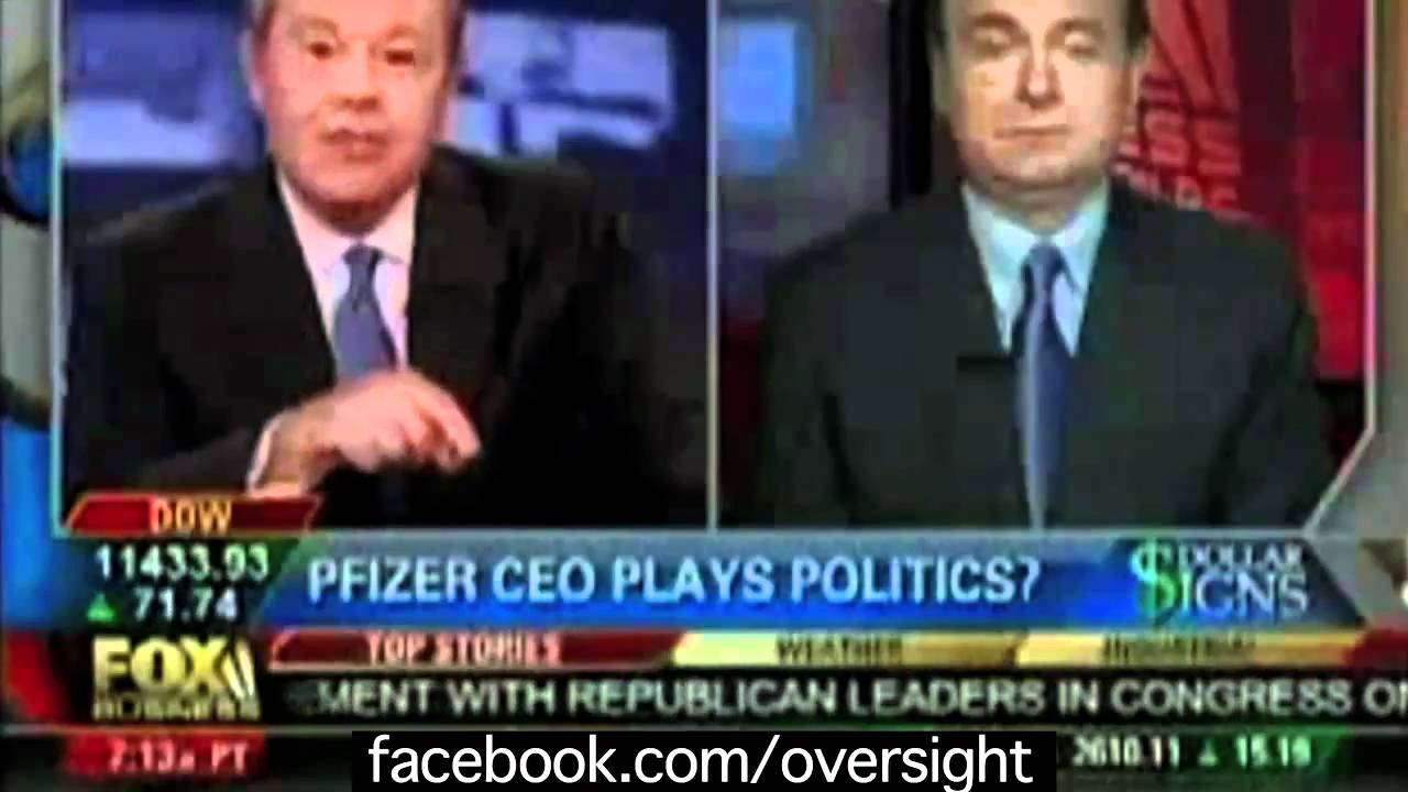 ObamaCare Secret Deals Take Out Pfizer CEO Jeff Kindler? - YouTube