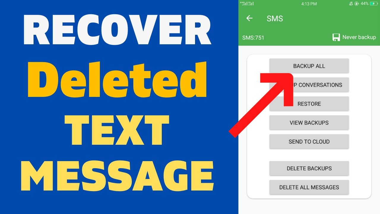 How To Recover Deleted Text Messages Restore Deleted Messages YouTube How To Recover Deleted Text Messages Restore Deleted Messages YouTube