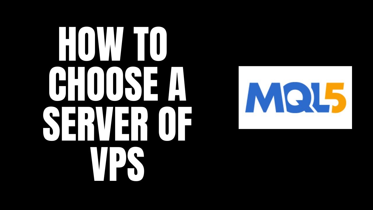 How To Choose A Server Of Vps Mql5 Tutorials Youtube