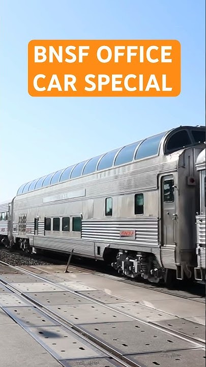 BNSF Office Car Special through Puyallup - YouTube