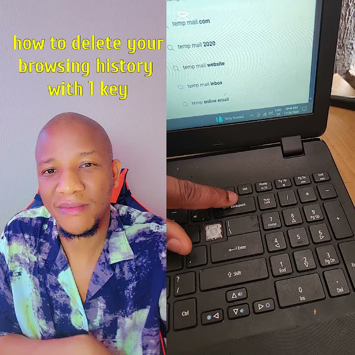 How to delete your browser history for security purposes with one key button - YouTube