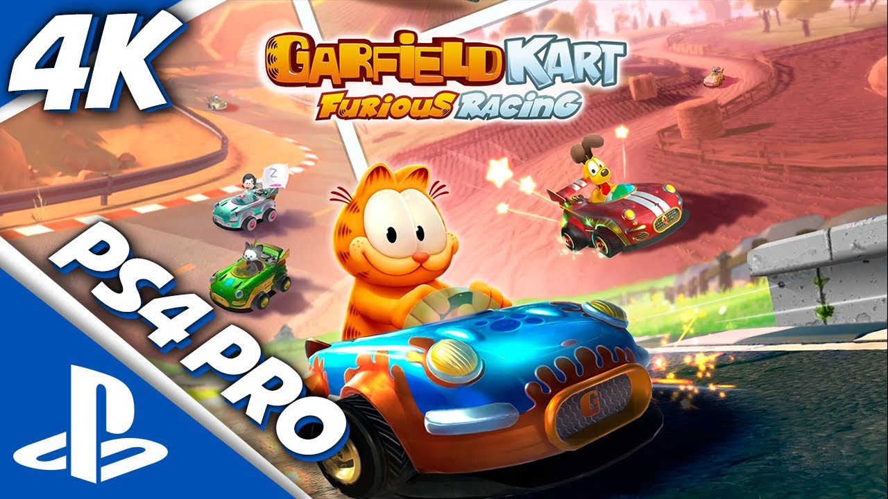 Garfield Kart Furious Racing (2019) PS4 Pro Gameplay 4K - No Commentary ...