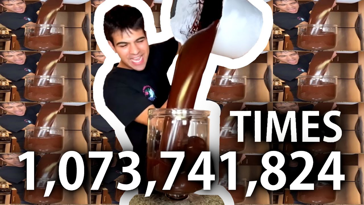 CHOCOLATE SYRUP - 1,073,741,824 times - YouTube