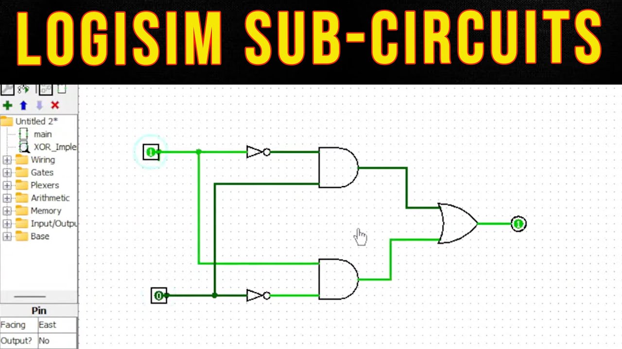 Logisim Sub-circuits - YouTube
