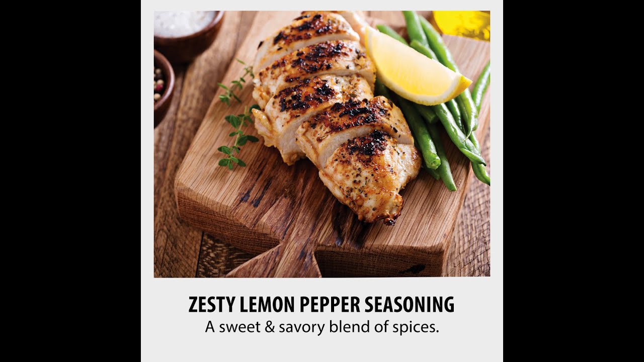 Zesty Lemon Pepper Seasoning Product Animation - YouTube