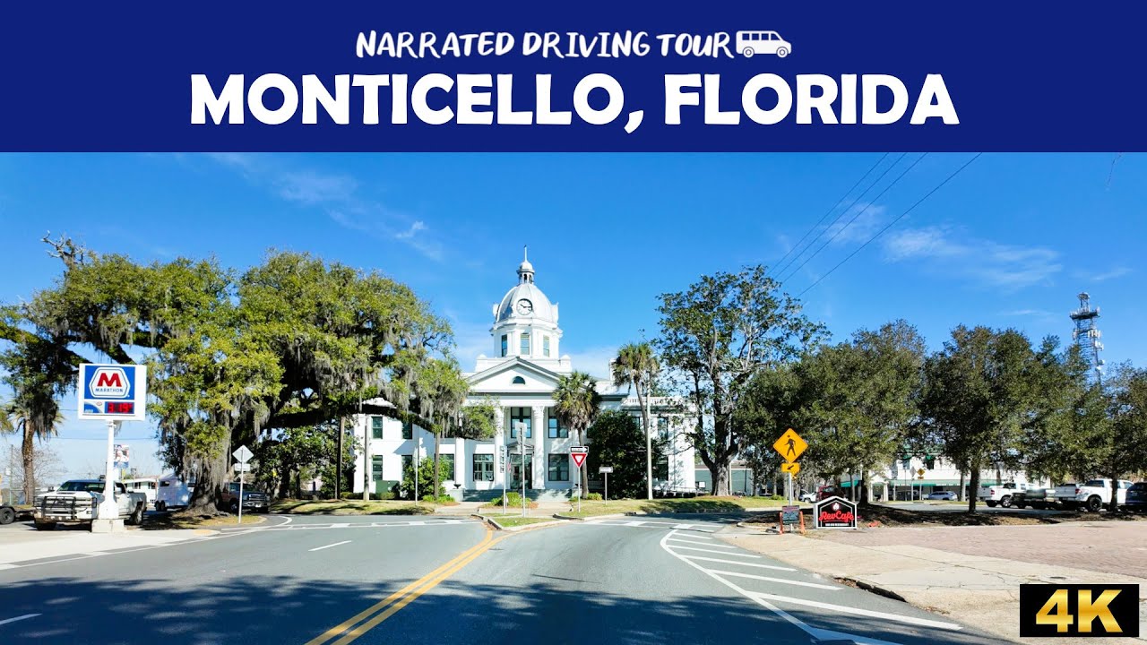 Exploring Historic Monticello, Florida | Scenic Drive Through Charming ...